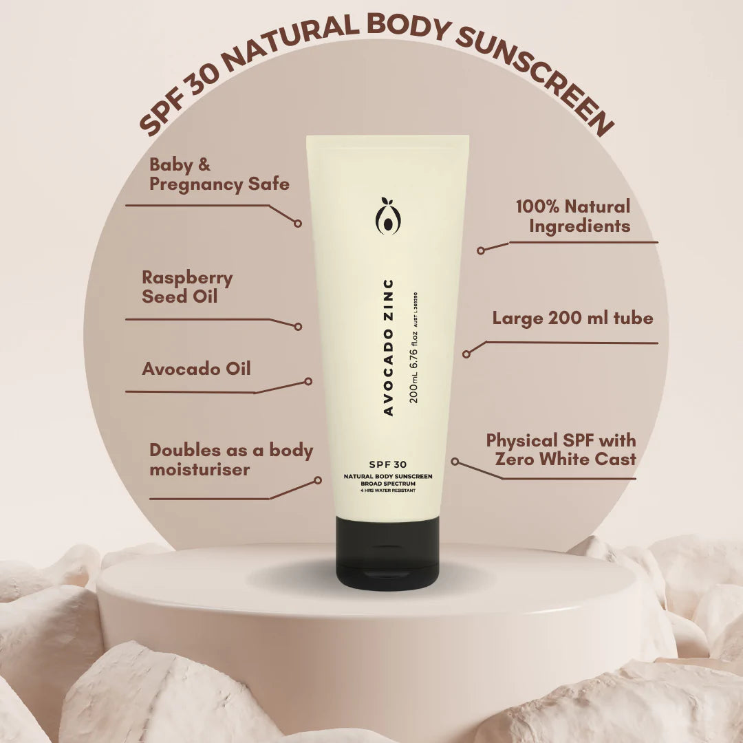 SPF 30 Natural Body Sunscreen – Bow and Sparrow
